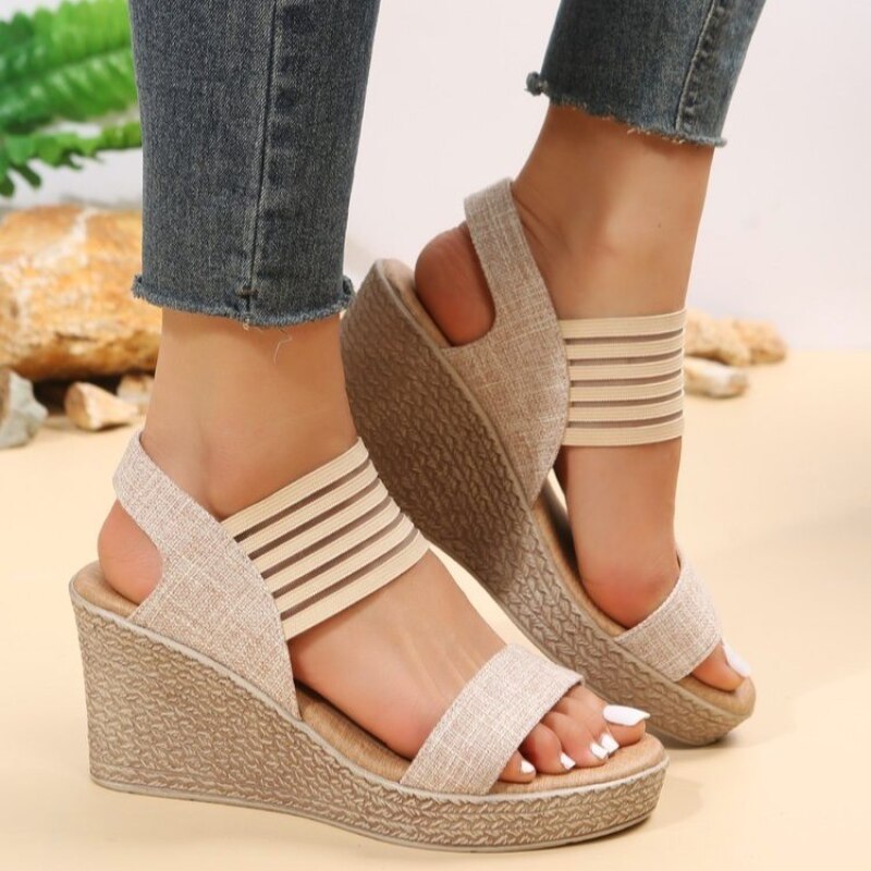 Open-toed Wedge Sandals – Elevate Swag